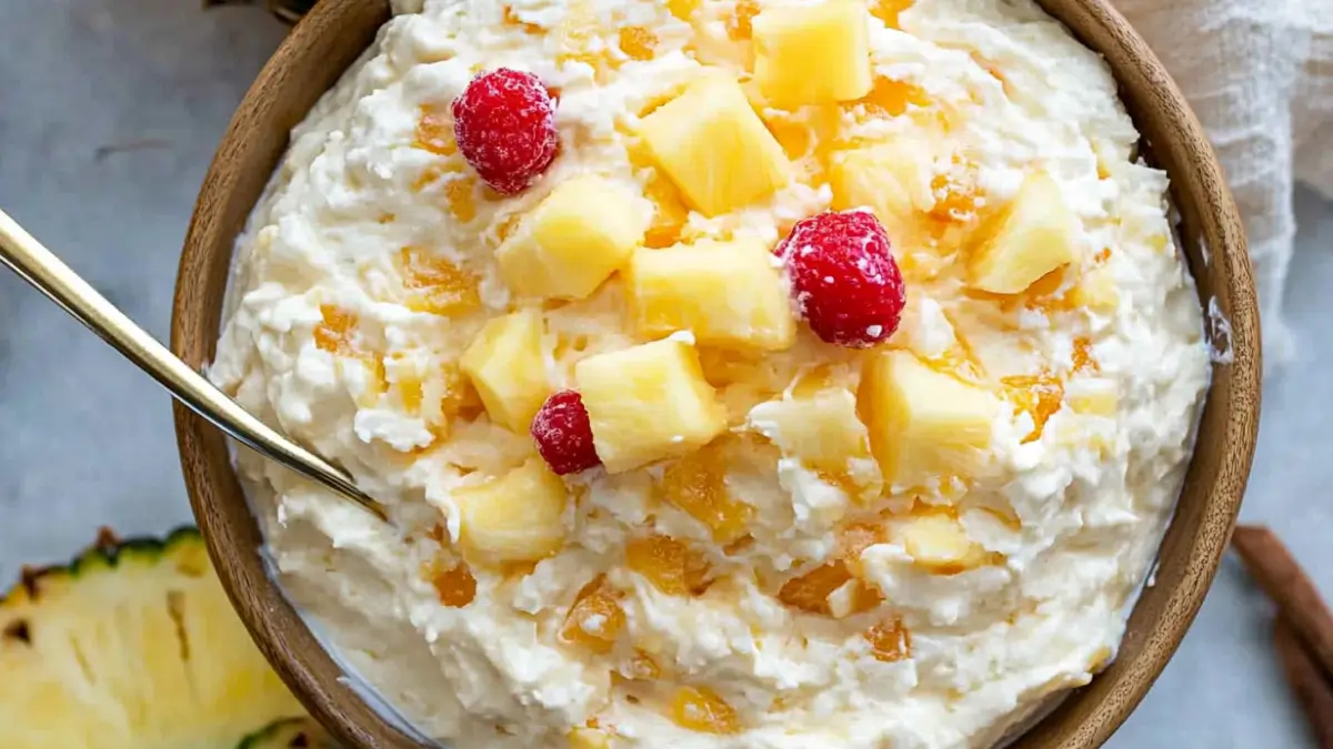 Easy pineapple fluff recipe - JunoRecipes