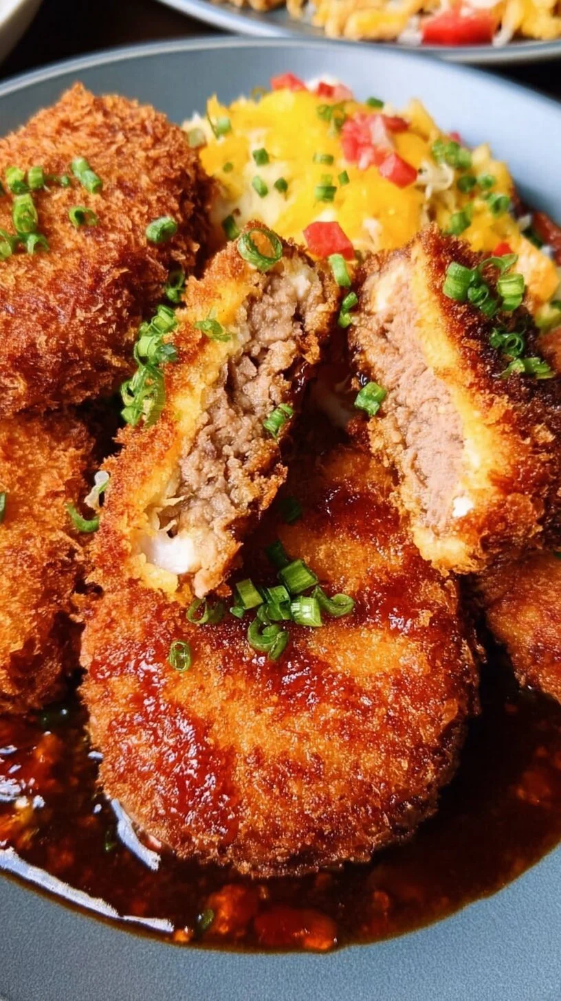 Menchi Katsu (Japanese Ground Meat Cutlet)